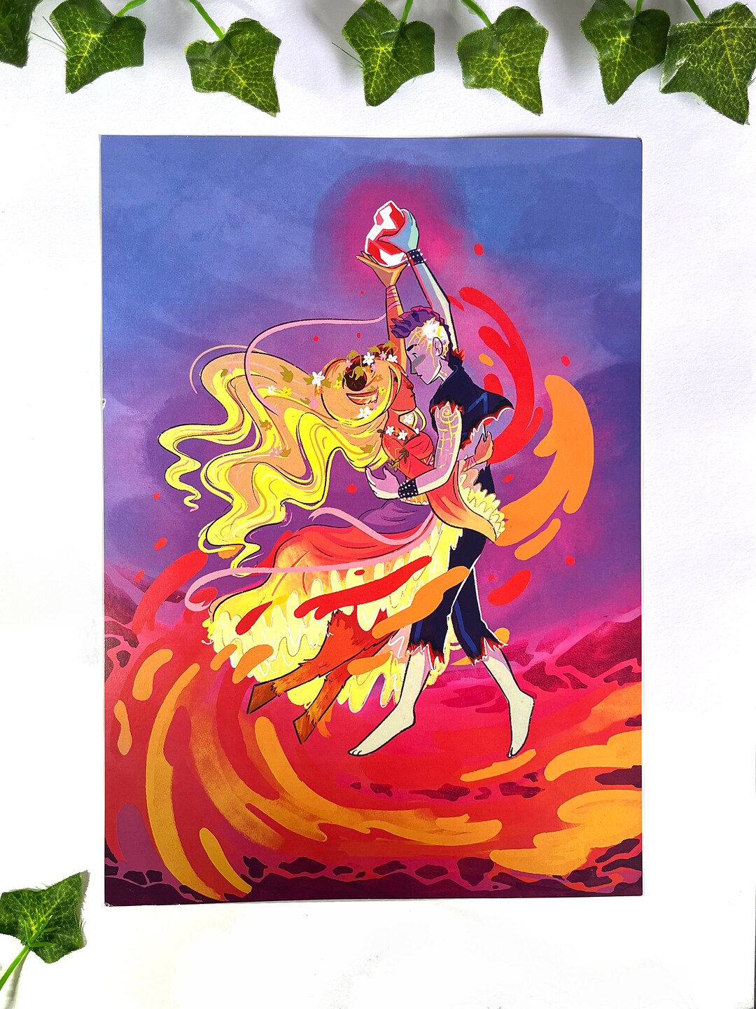 Fearne and Ashton | Critical Role Fan Art Print | Cute D&D Fantasy ...