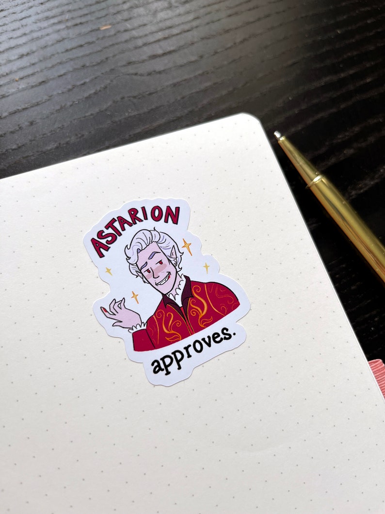 Baldurs Gate 3 Vinyl Sticker Sheet Astarion Shadowheart Laezel Wyll ...