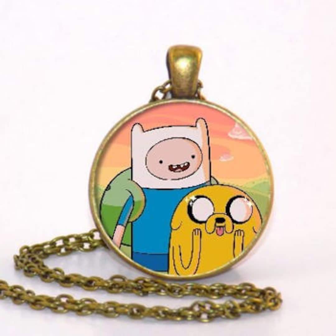 Adventure Time Finn and Jake Bronze Style Pendant Necklace - Etsy