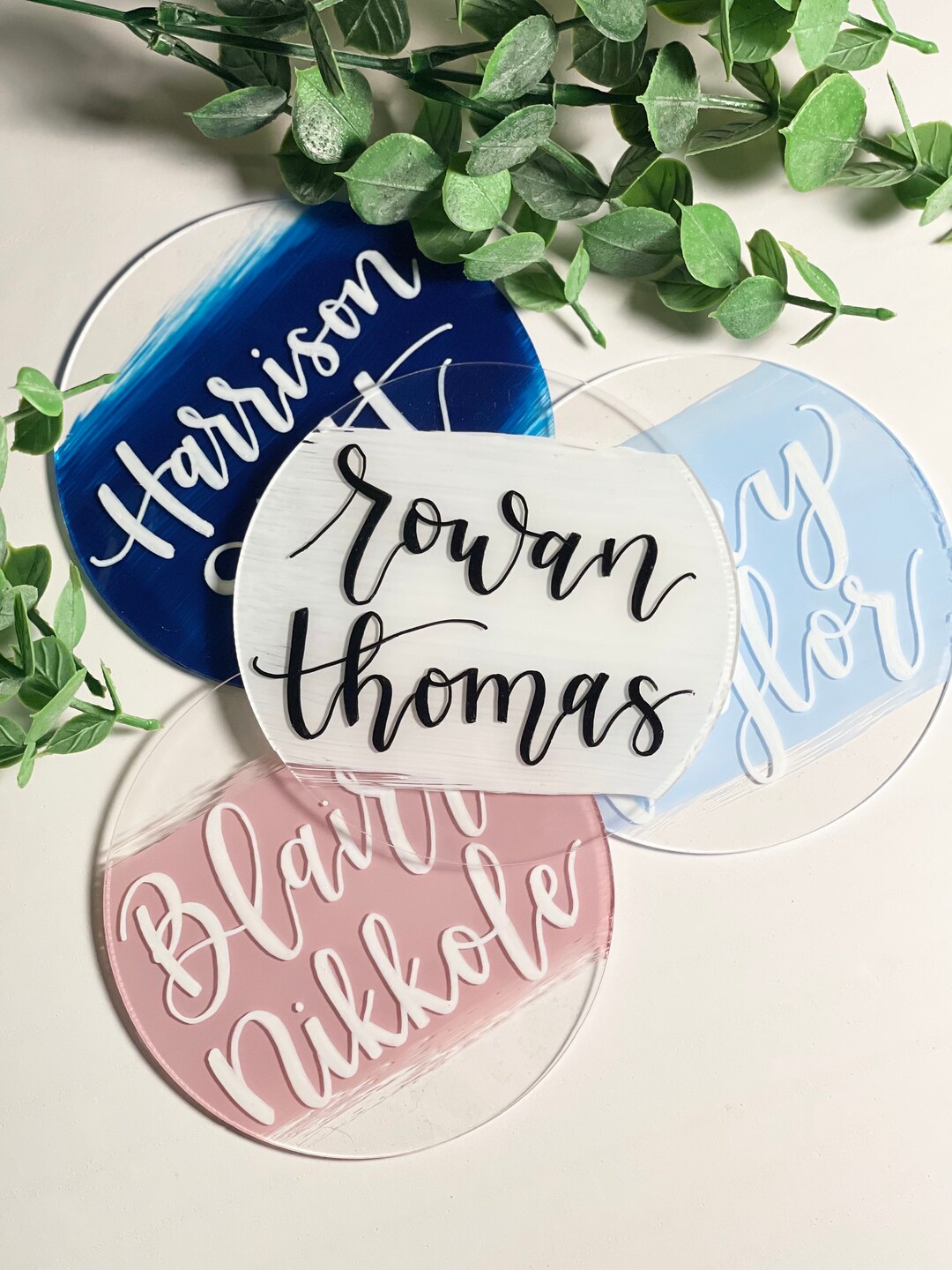 Acrylic Baby Name Announcement | Personalized Announcement | Baby Gifts ...