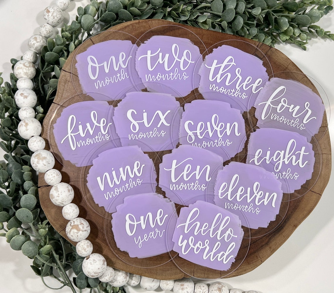 Baby Milestones Milestones Baby Photo Props Custom - Etsy