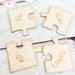 Personalized Jigsaw Puzzle Coaster Set, Custom Family Set, Anniversary ...