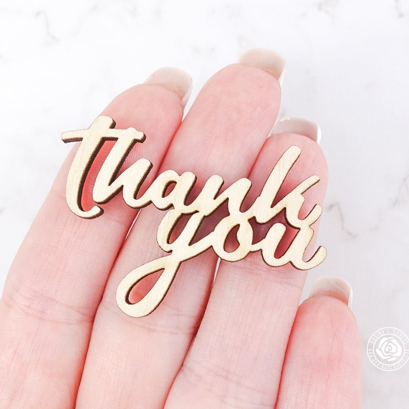 Wooden Thank You - Etsy
