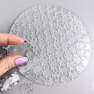 Round Clear Jigsaw Puzzles, Impossible Acrylic Puzzle for Adults ...