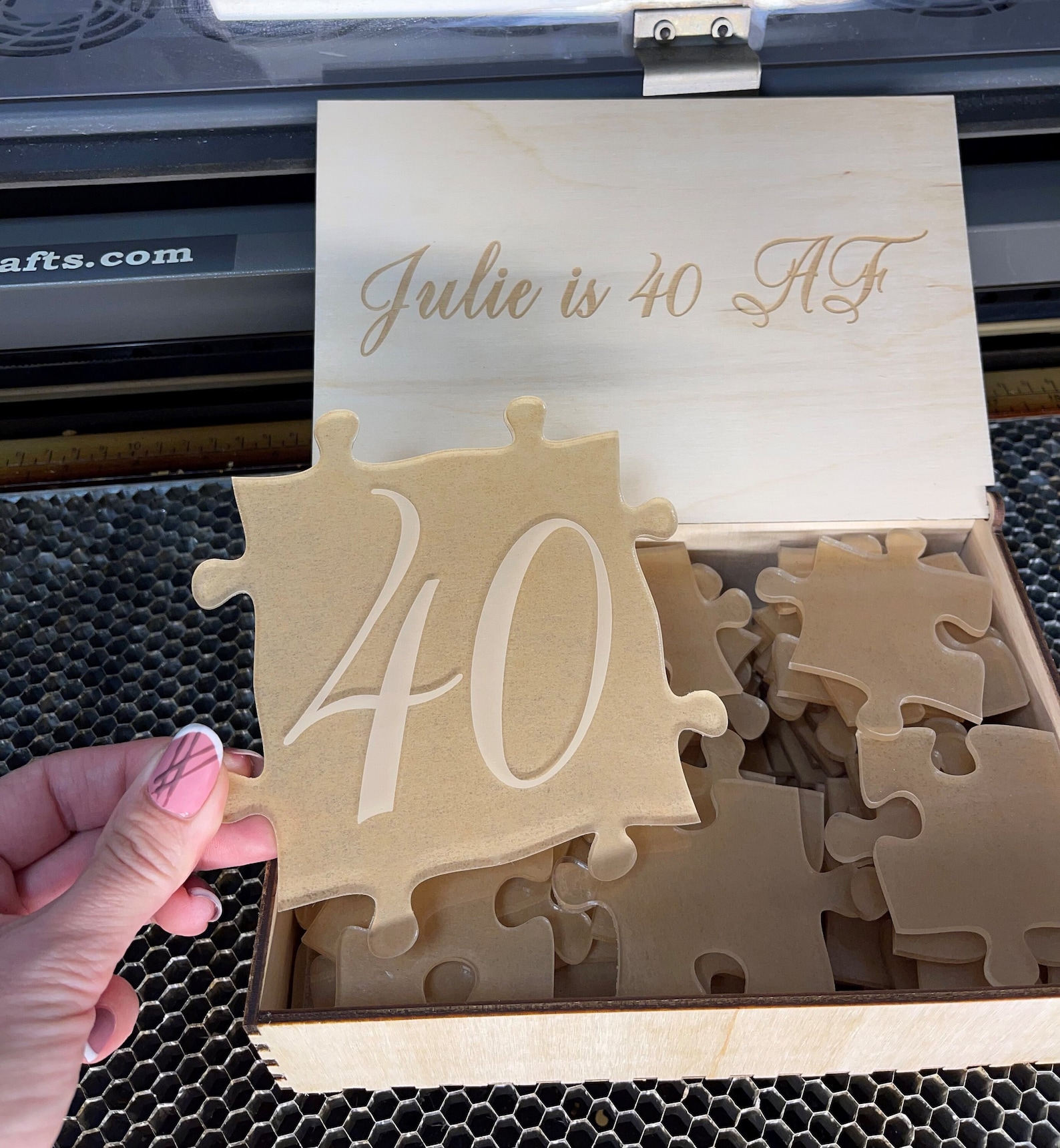 Clear Puzzle Guest Book Set, Wedding Guest Book, Birthday Party Puzzle ...