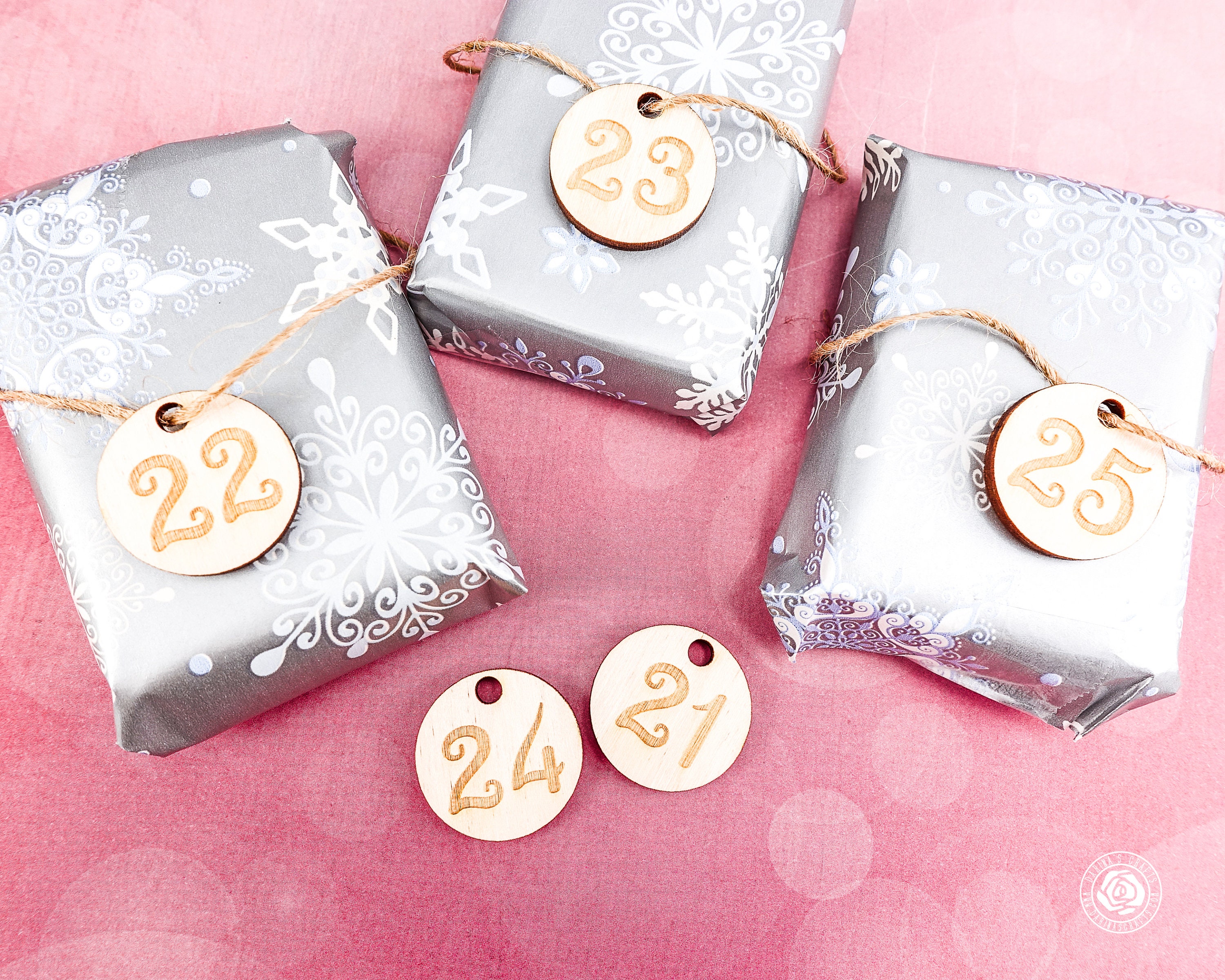 Wood Advent Calendar Numbers Wooden Advent Number Tags | Etsy