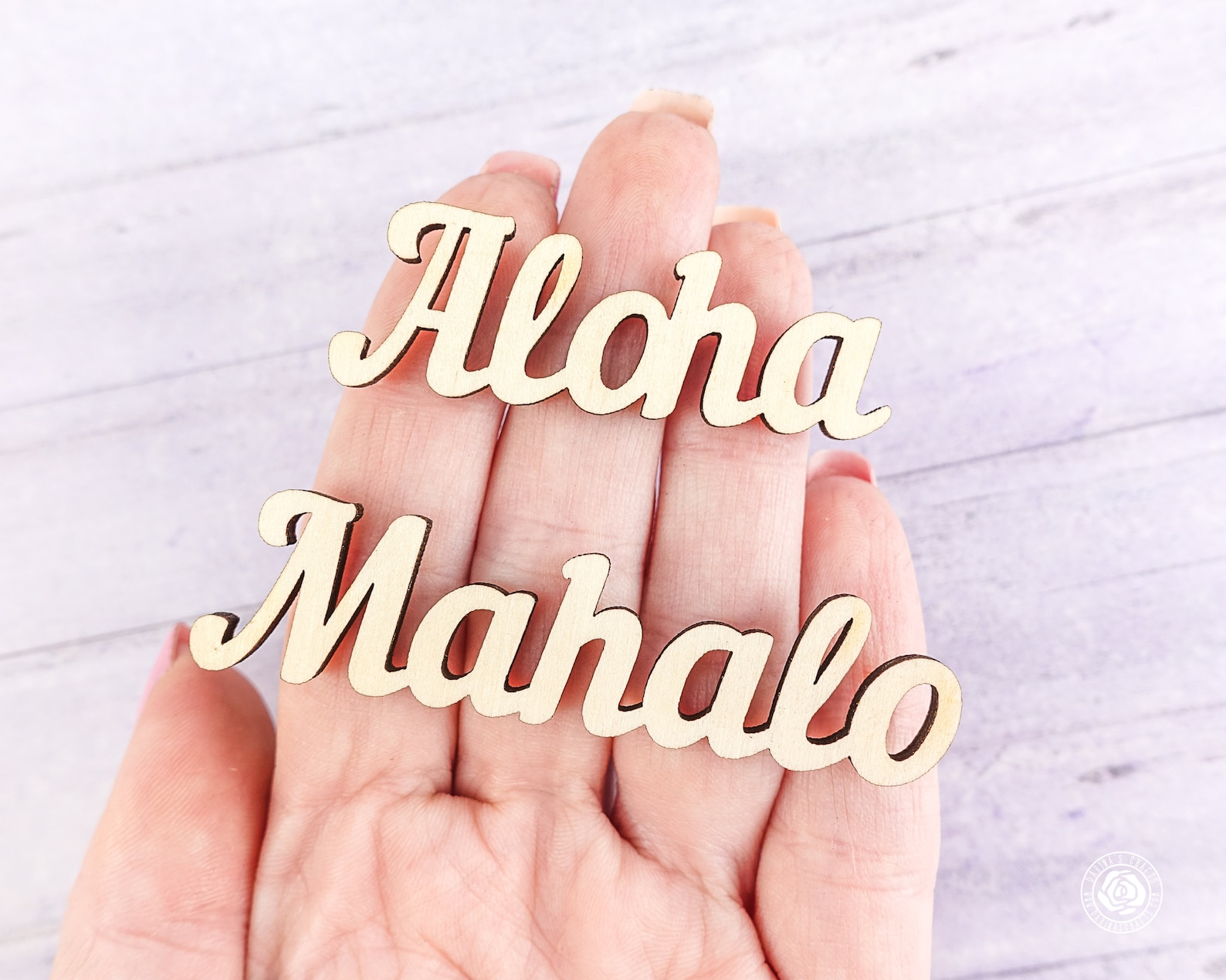 Aloha Wood Word Cutout Mahalo Small Sign - Etsy