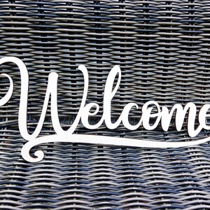 Wood Welcome Sign, Welcome Wood Words Cutout - Etsy