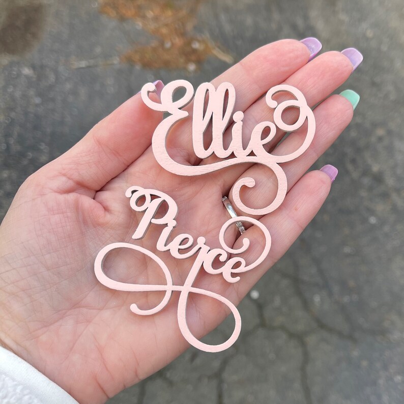 Custom Wood Word Sign, Small Personalized Wood Word Cutout, Wooden Name ...