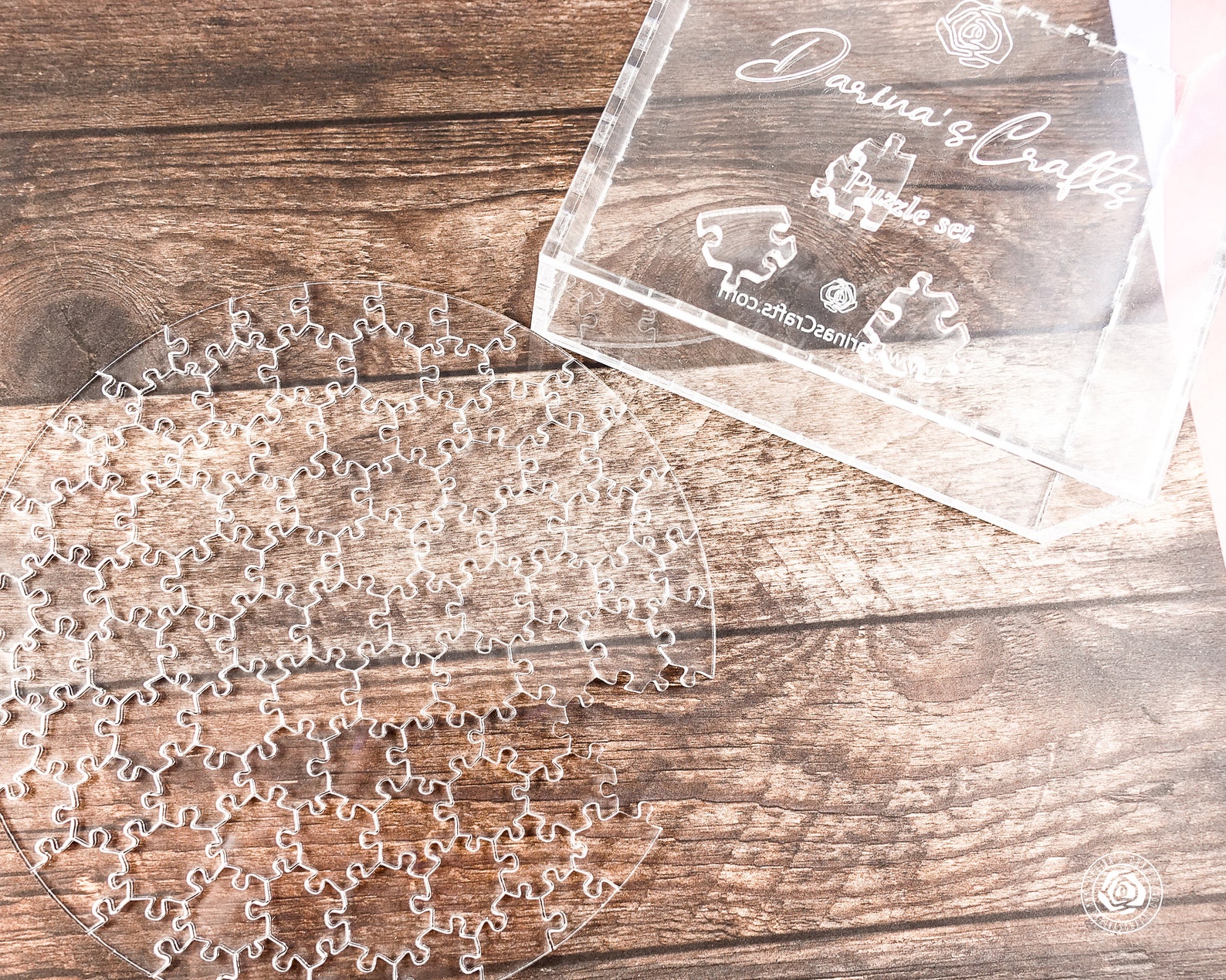 Round Clear Jigsaw Puzzles, Impossible Acrylic Puzzle for Adults ...