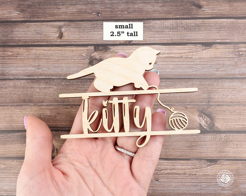 Custom Cat Name Sign Wood Kitty Name Sign Pet Name Sign Cat - Etsy