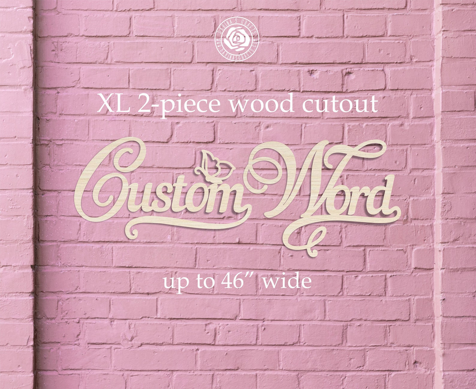 Custom Wood Word Sign Personalized Wood Word Cutout Wooden | Etsy