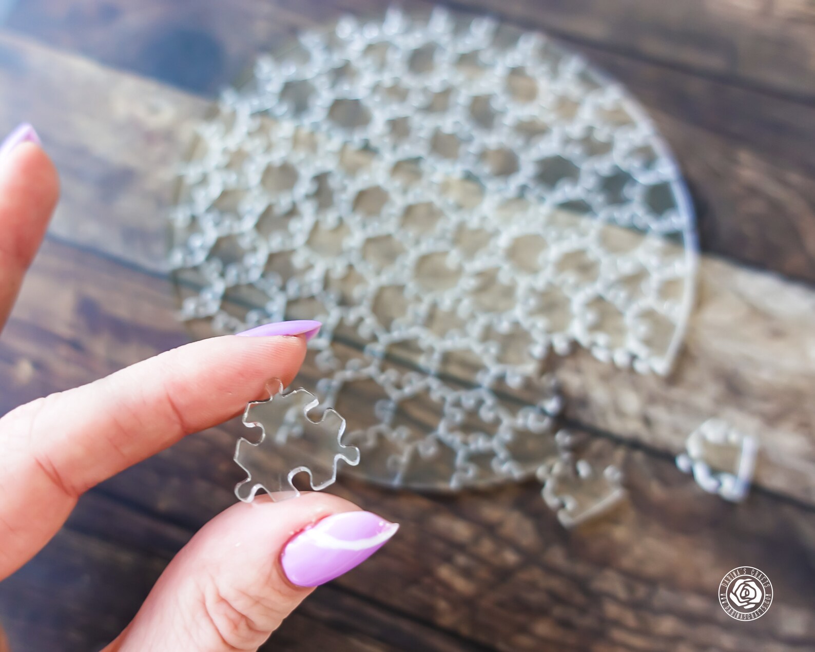 Round Clear Jigsaw Puzzles, Impossible Acrylic Puzzle for Adults ...