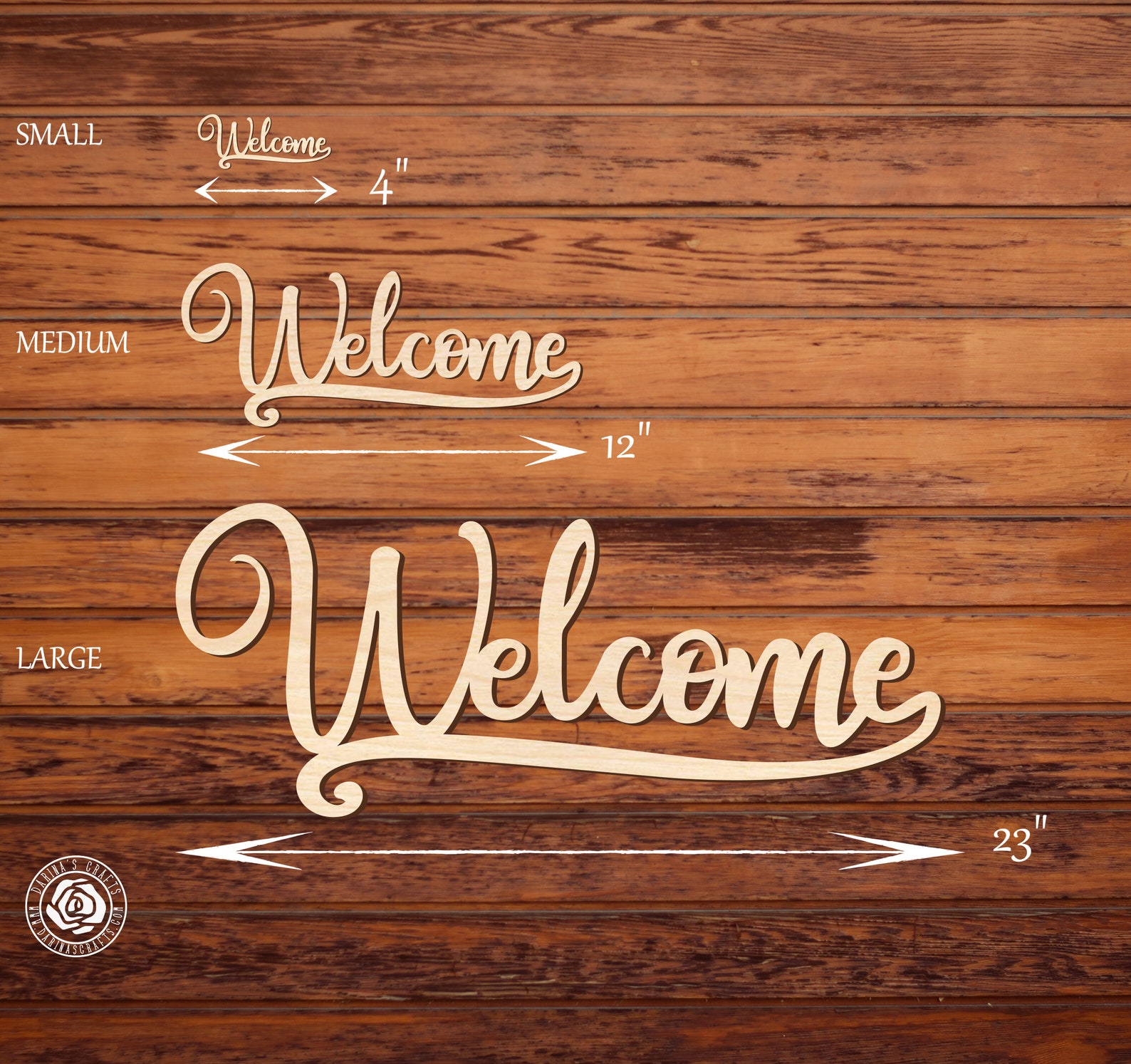 Wood Welcome Sign Welcome Wood Words Cutout - Etsy