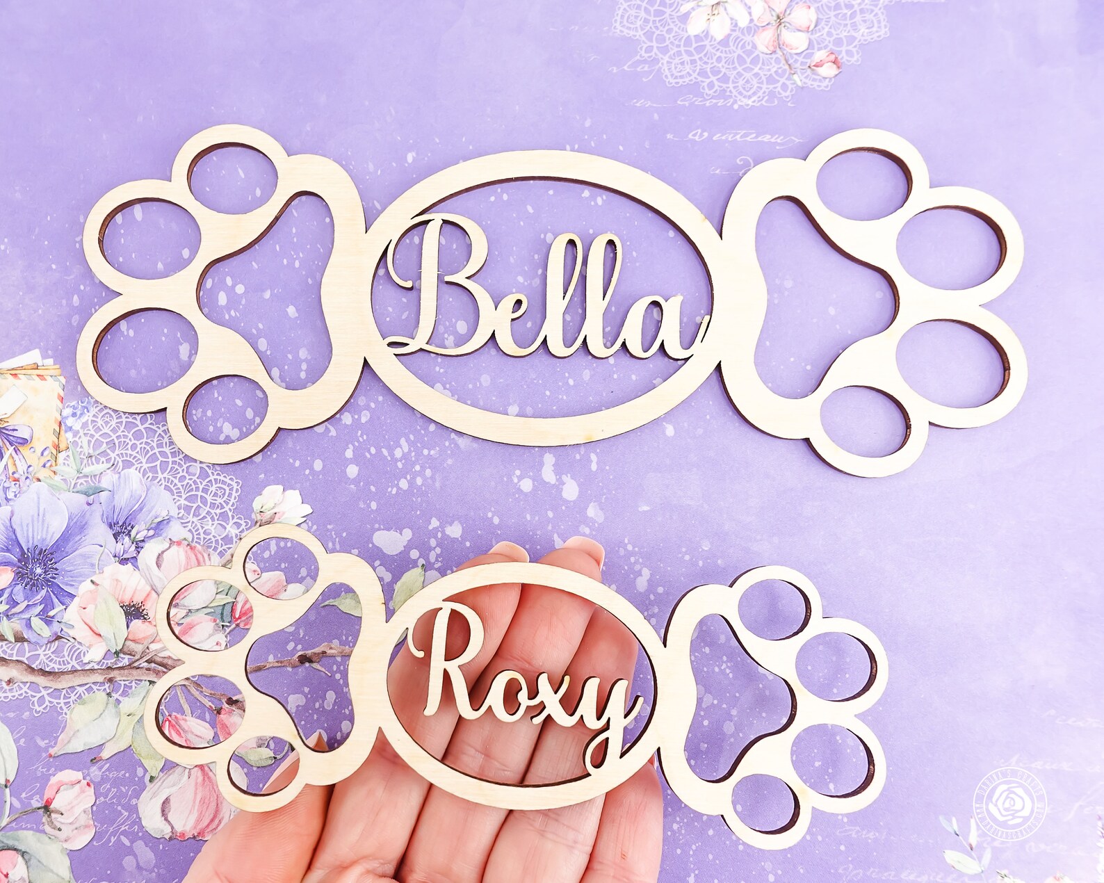 Personalized Dog Name Sign Wood Dog Name Plate Dog Name | Etsy