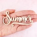 Summer Wood Word Cutout, Laser Cut Summer Decorations, Summer Sign ...