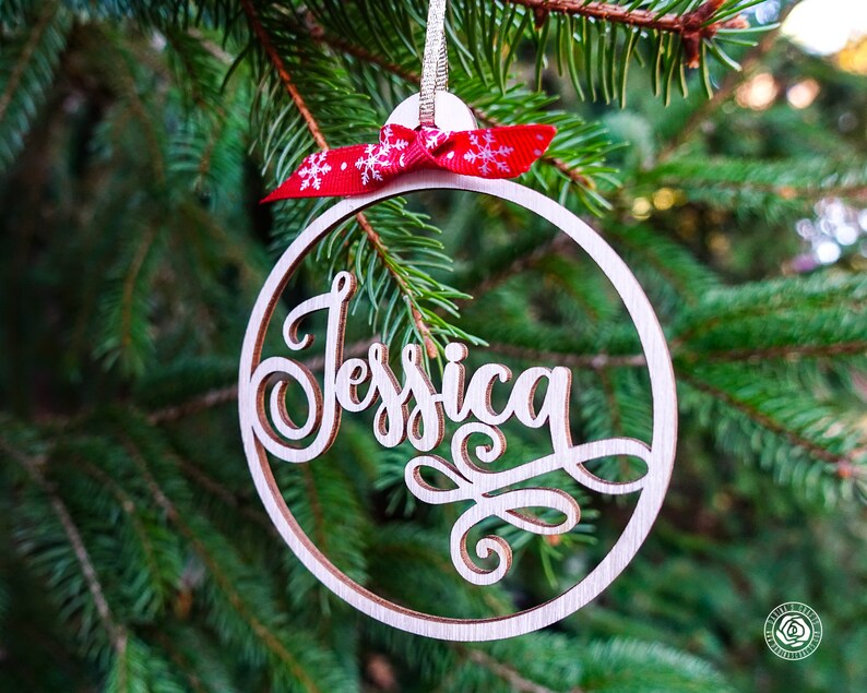 Personalized Name Christmas Ornament Custom Name Christmas - Etsy
