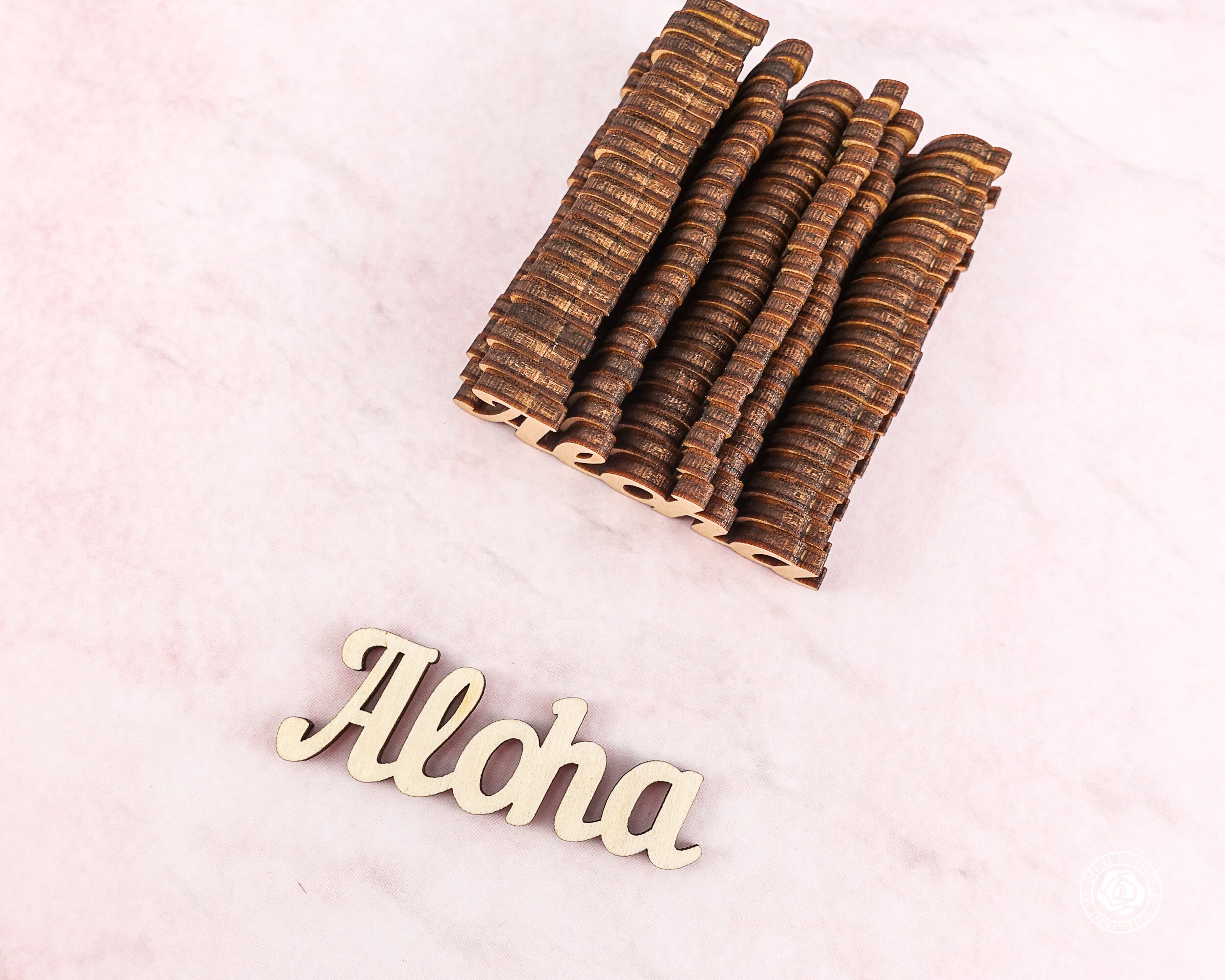 Aloha Wood Word Cutout Mahalo Small Sign | Etsy