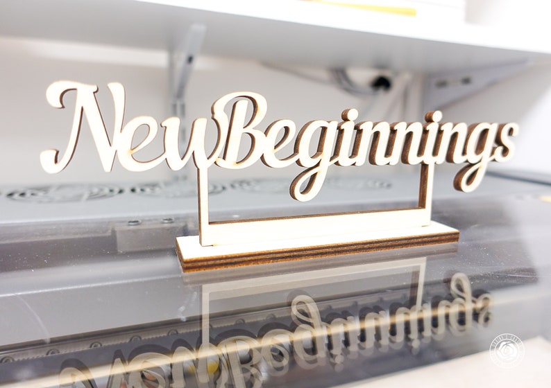 New Beginnings Display Sign Custom Mantel Sign Shelf Sitter - Etsy