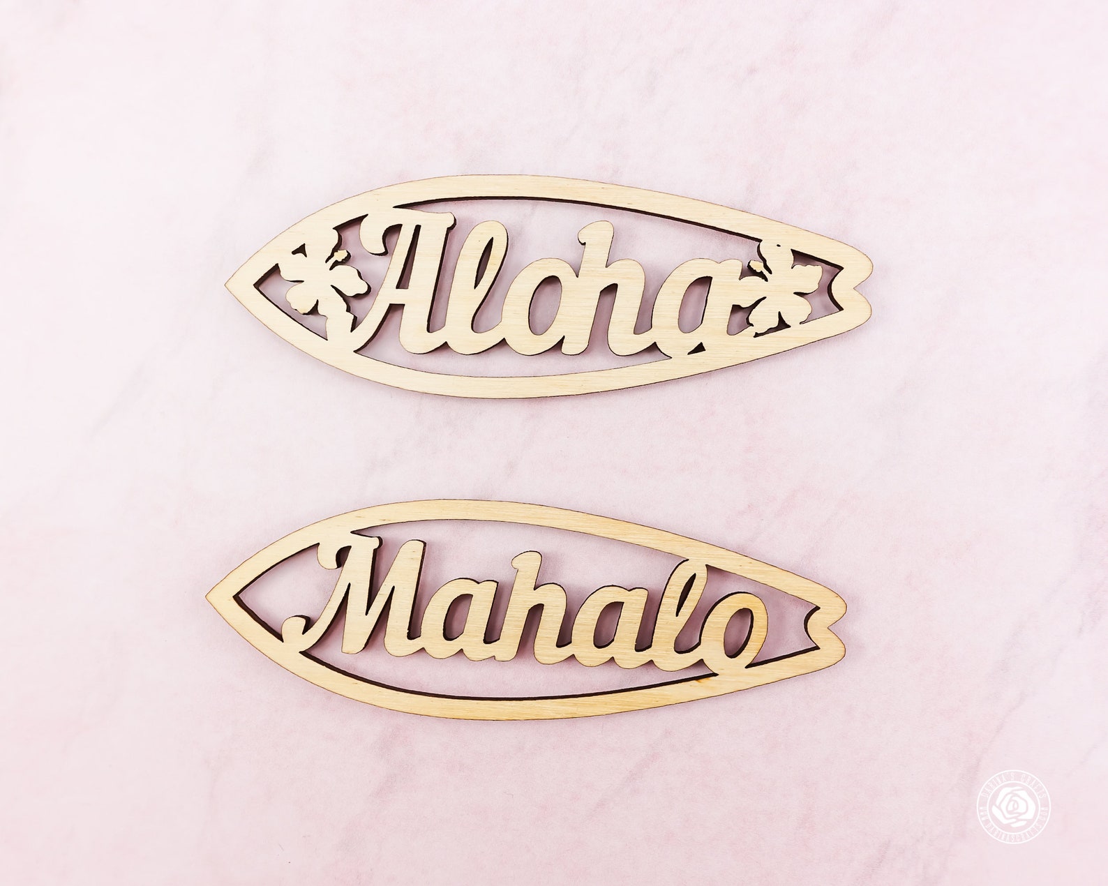 Aloha Surfboard Wood Cutout Mahalo Surfboard Wood Cutouts - Etsy