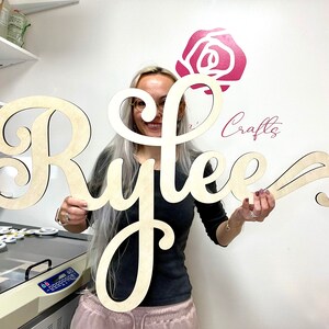 Custom Wood Word Sign, Personalized Wood Word Cutout, Wooden Name ...