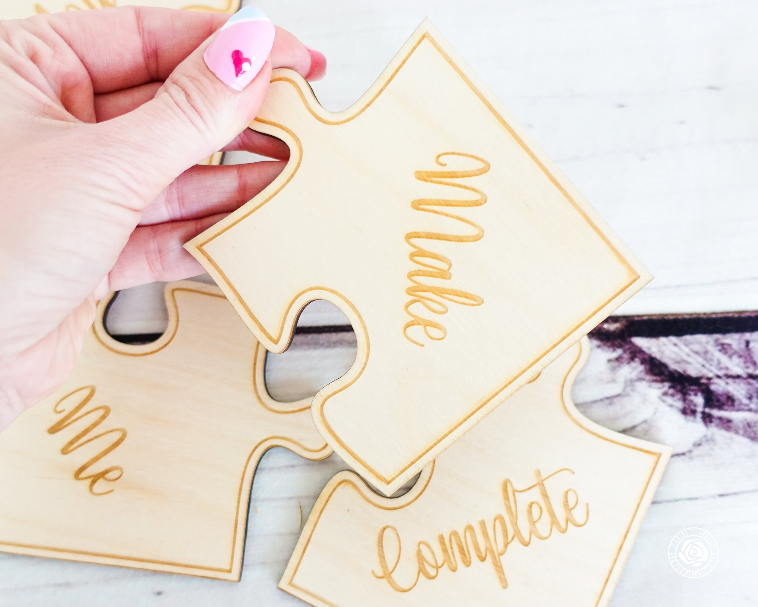 Personalized Jigsaw Puzzle Coaster Set Custom family set | Etsy