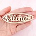 Aloha Surfboard Wood Cutout Mahalo Surfboard Wood Cutouts - Etsy
