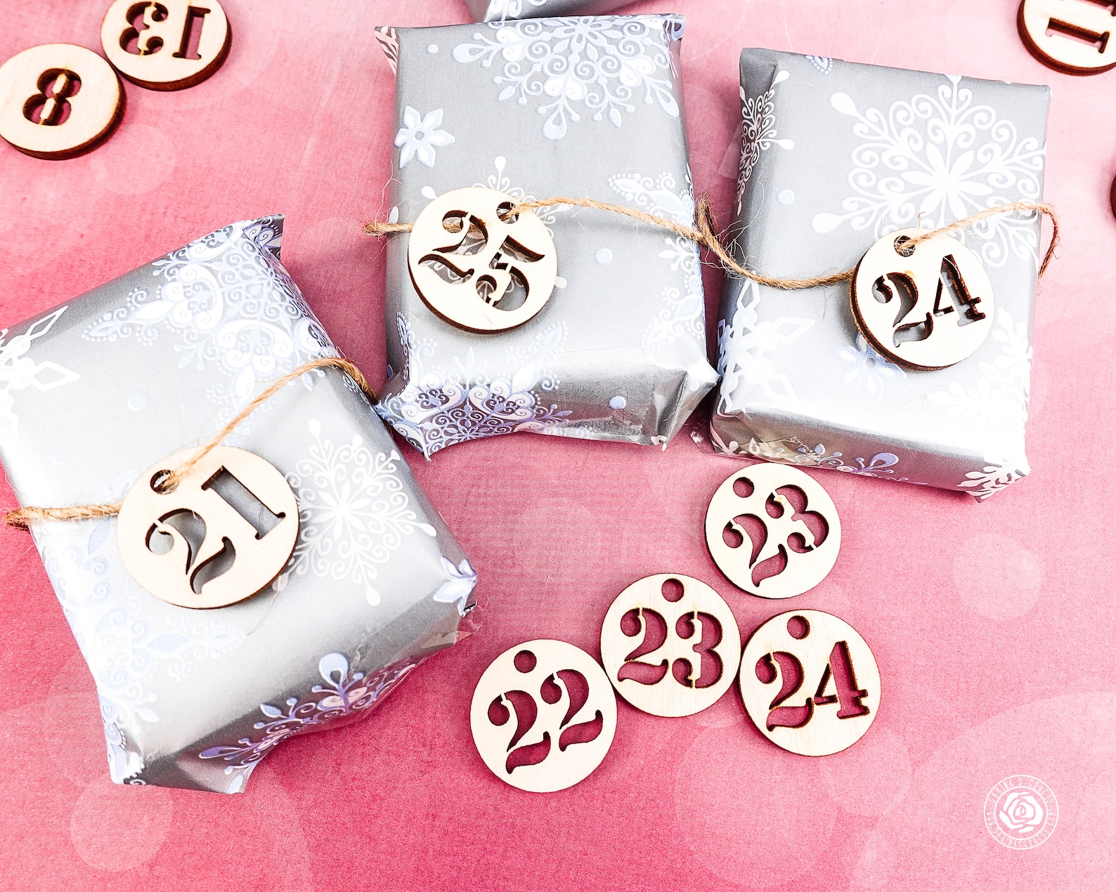 Wood Advent Calendar Numbers Wooden Advent Number Tags | Etsy