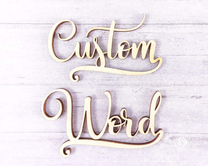 Custom Wood Word Sign Personalized Wood Word Cutout Wooden | Etsy