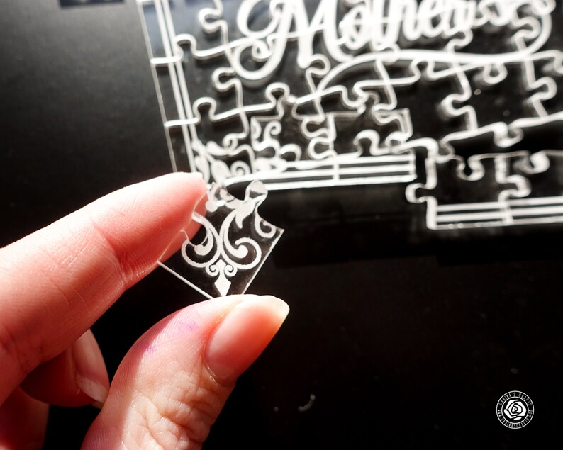 Personalized Clear Jigsaw Puzzles Custom Acrylic Puzzle for | Etsy