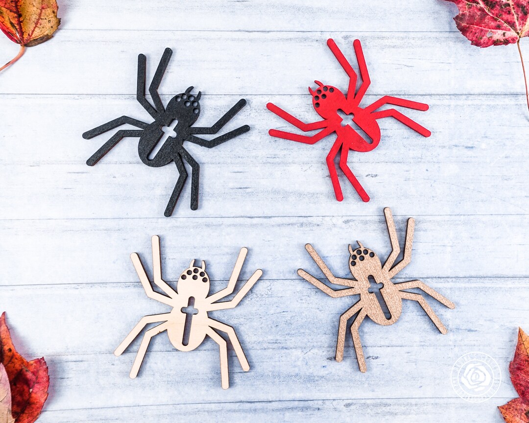 Spider Wood Cutout, Spider Halloween Decor - Etsy