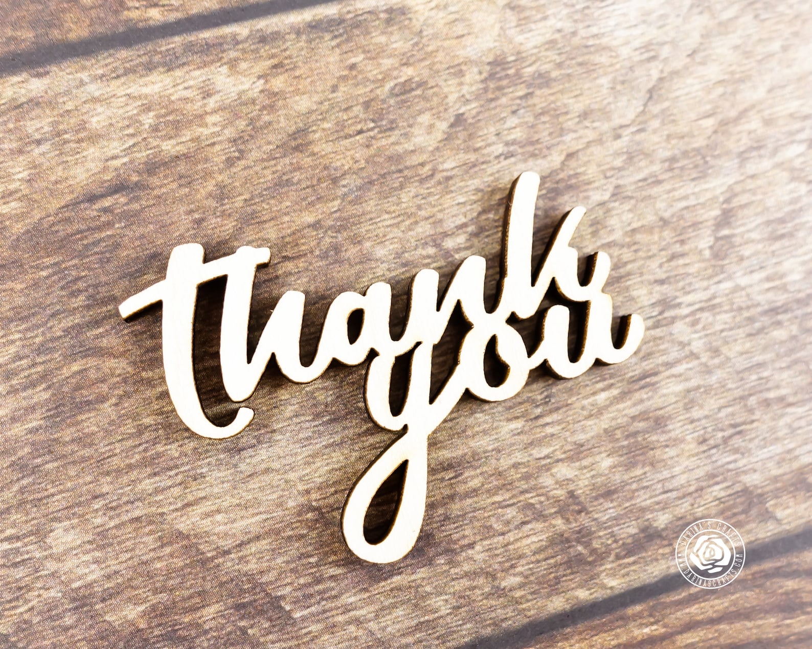 Thank You Wood Words Cutout Mini Wood Sign Thank You Party | Etsy