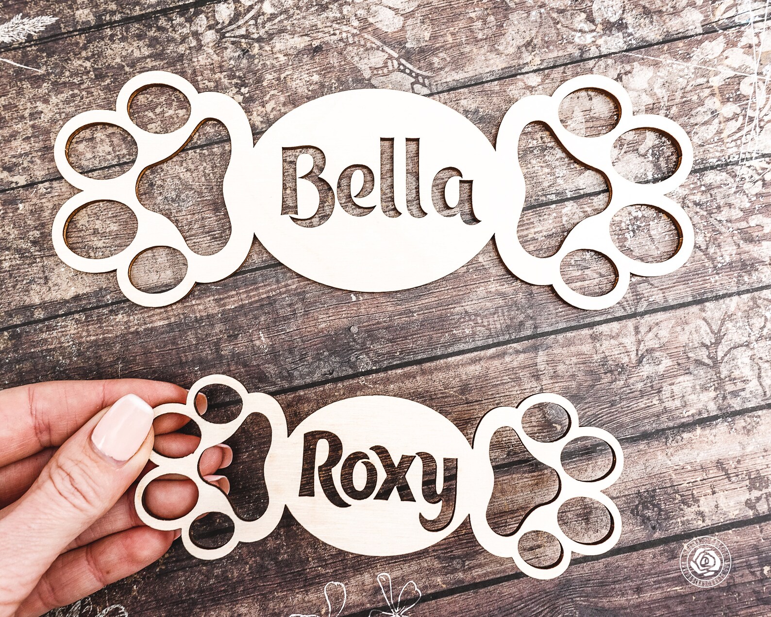 Personalized Dog Name Sign Wood Dog Name Plate Dog Name | Etsy