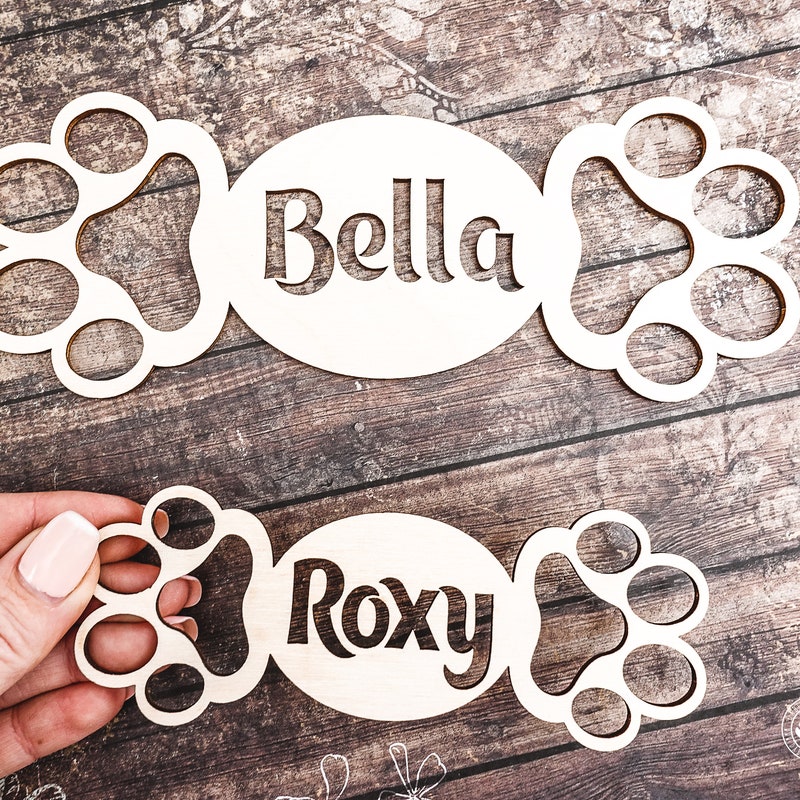 Custom Dog Name Plate - Etsy