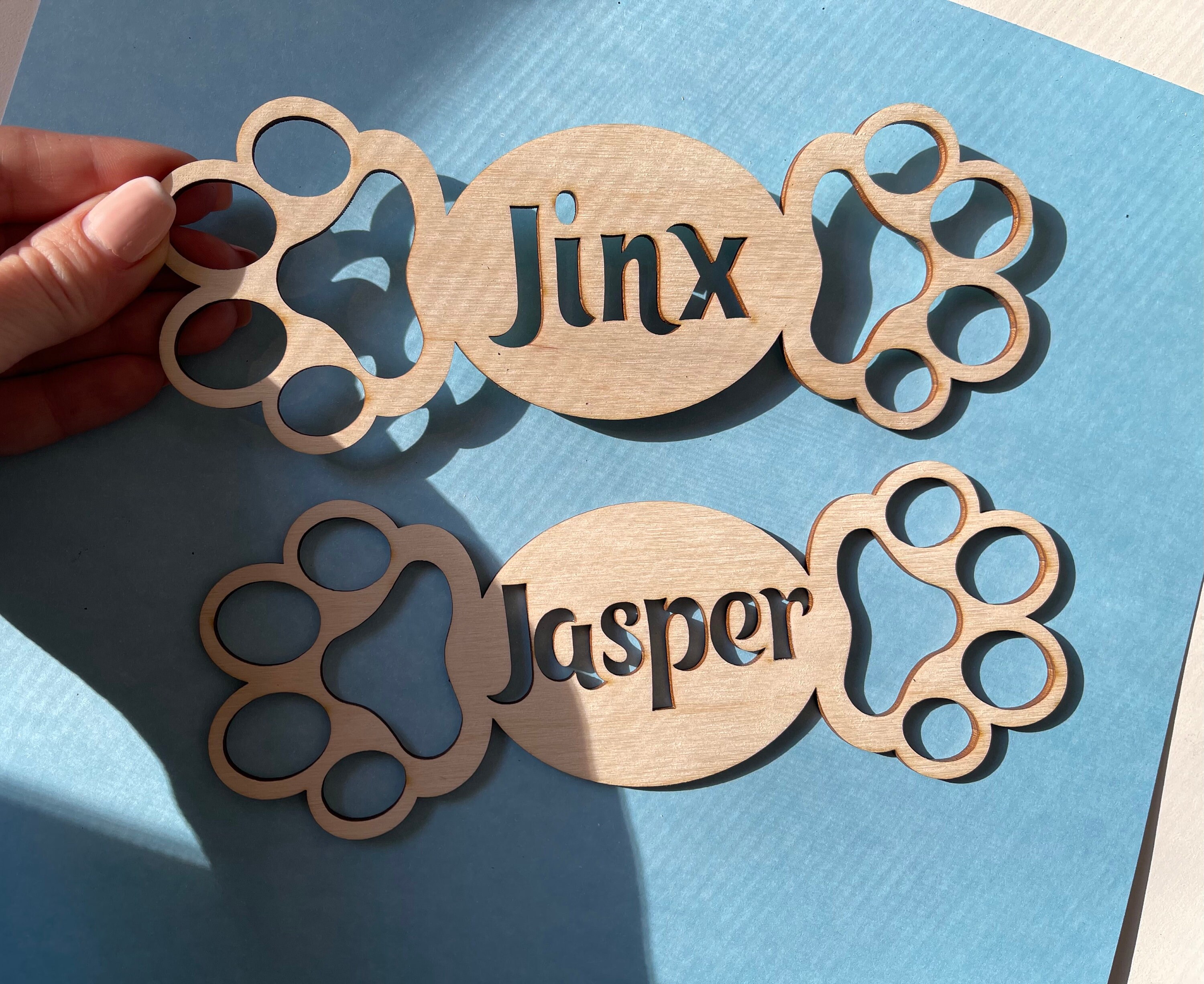 Personalized Dog Name Sign Wood Dog Name Plate Dog Name | Etsy