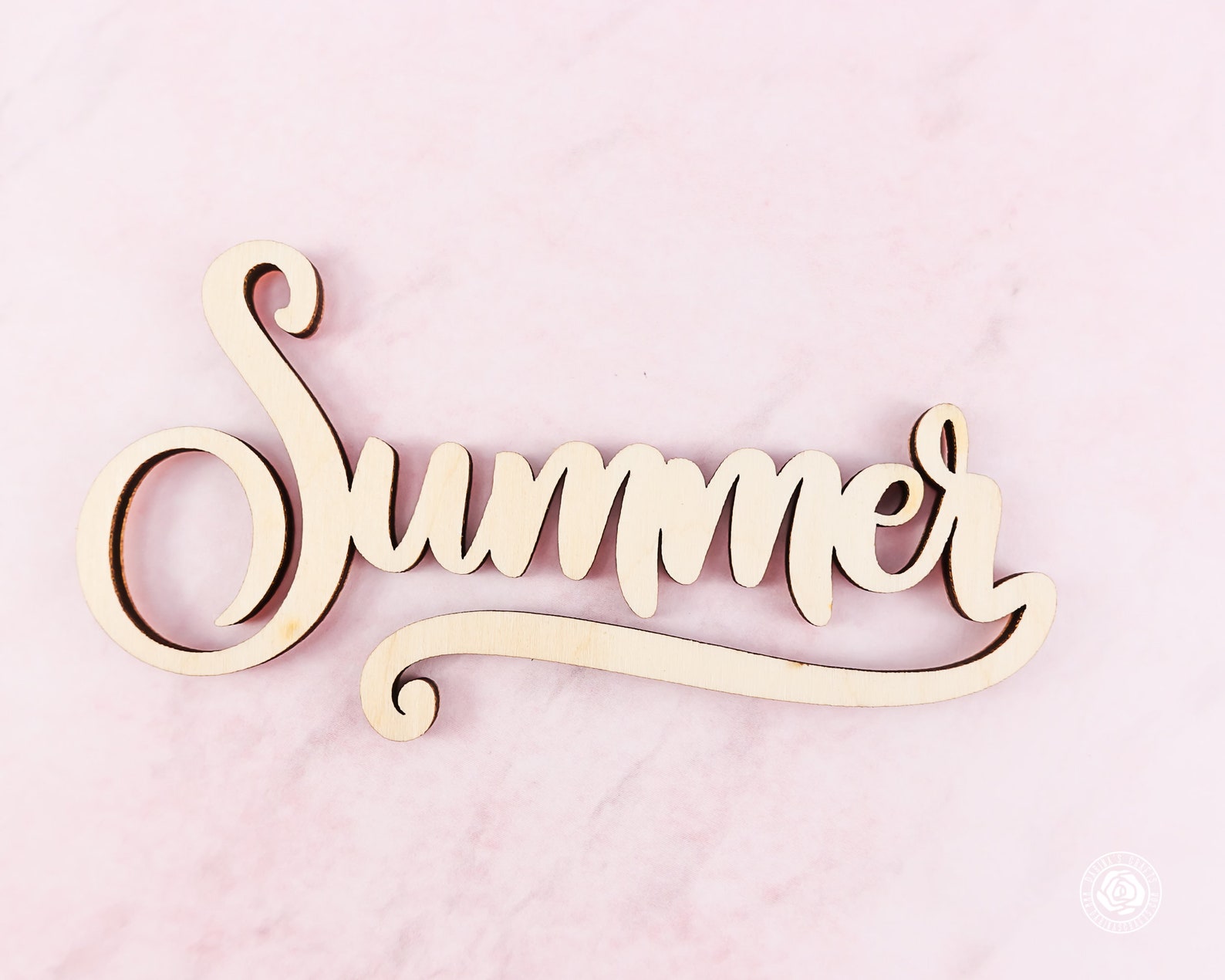 Summer Wood Word Cutout, Laser Cut Summer Decorations, Summer Sign ...
