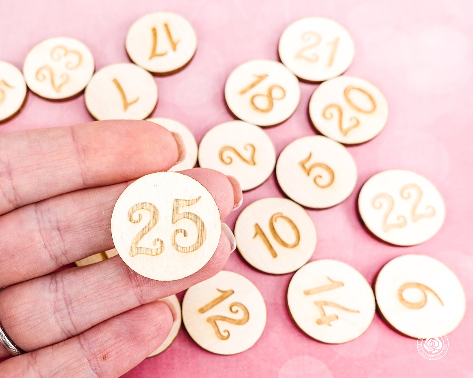 Wood Advent Calendar Numbers, Wooden Advent Number Tags, Christmas ...