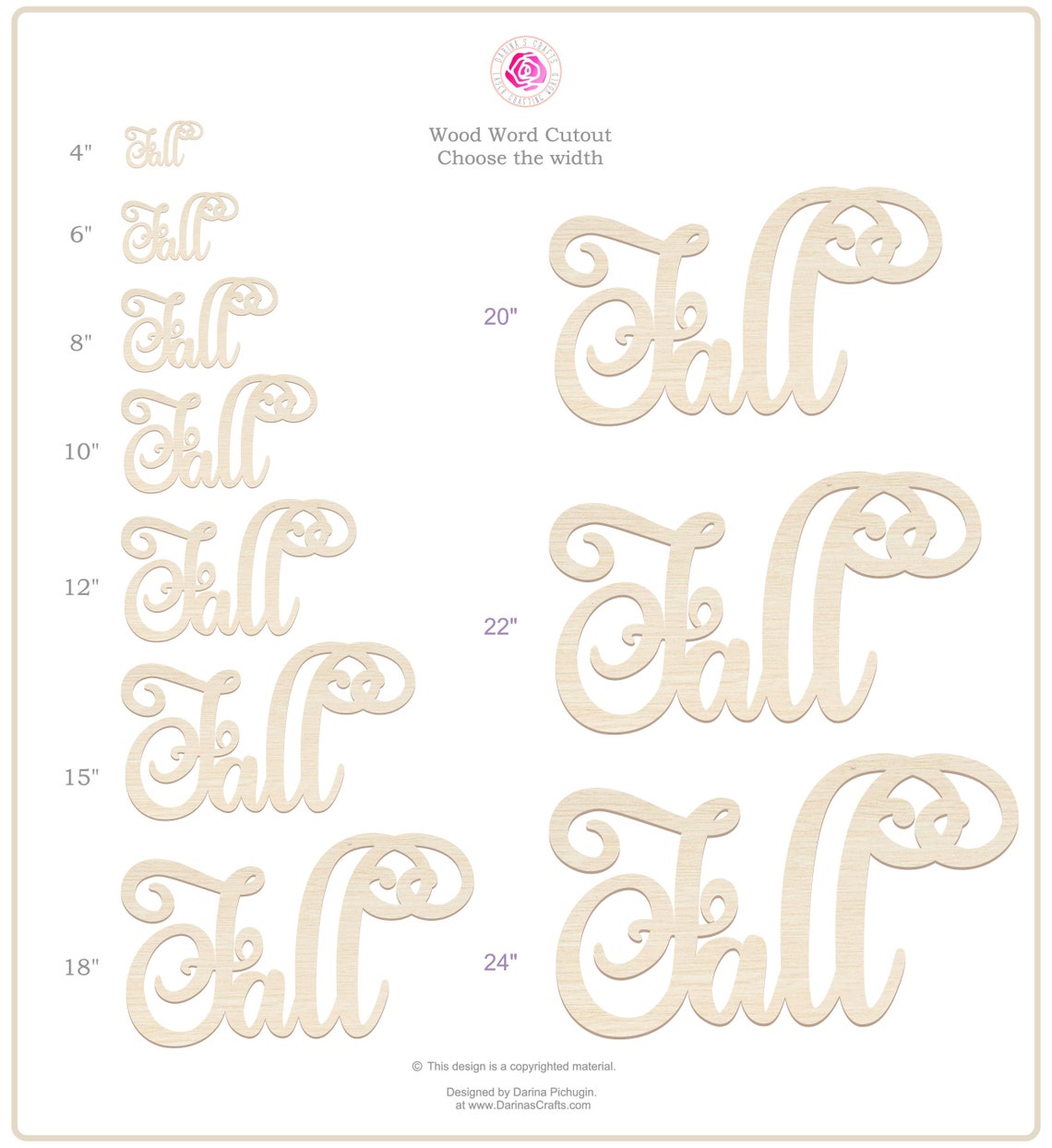 Fall Wood Word Cutout Laser Cut Autumn Decorations Fall Sign | Etsy