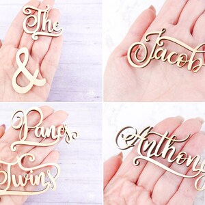 Custom Wood Name Sign, Personalized Wood Word Cutout, Wooden Name ...