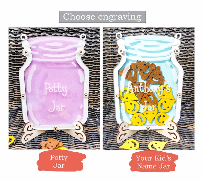 Potty Training Jar Personalized Rewards Jar Custom Toilet - Etsy