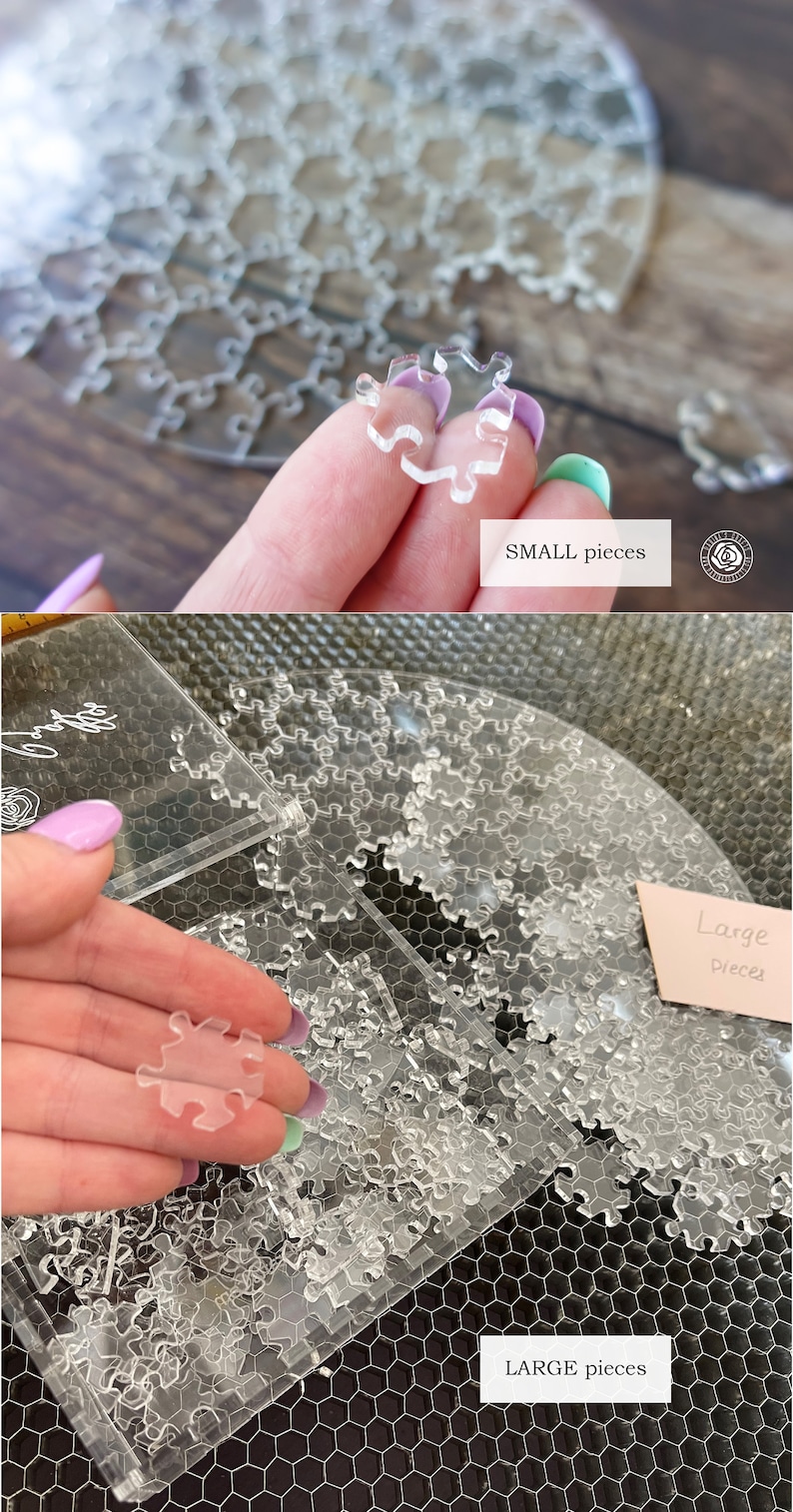 Round Clear Jigsaw Puzzles, Impossible Acrylic Puzzle for Adults ...