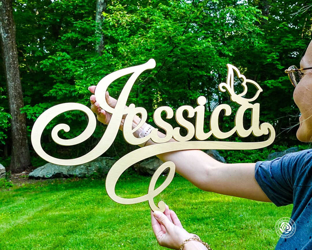 Custom Wood Word Sign, Personalized Wood Word Cutout, Wooden Name ...