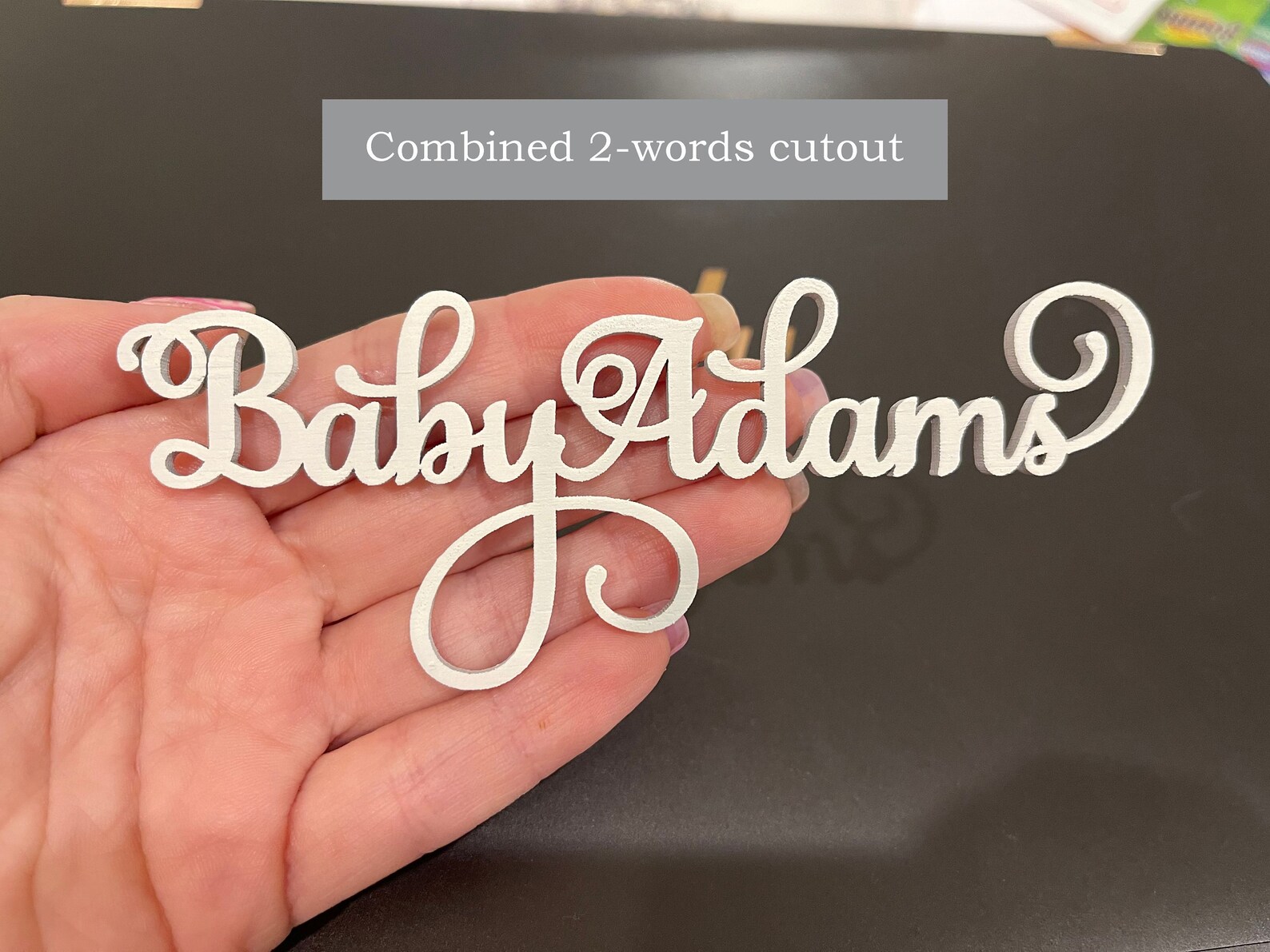 Custom Wood Word Sign, Small Personalized Wood Word Cutout, Wooden Name ...