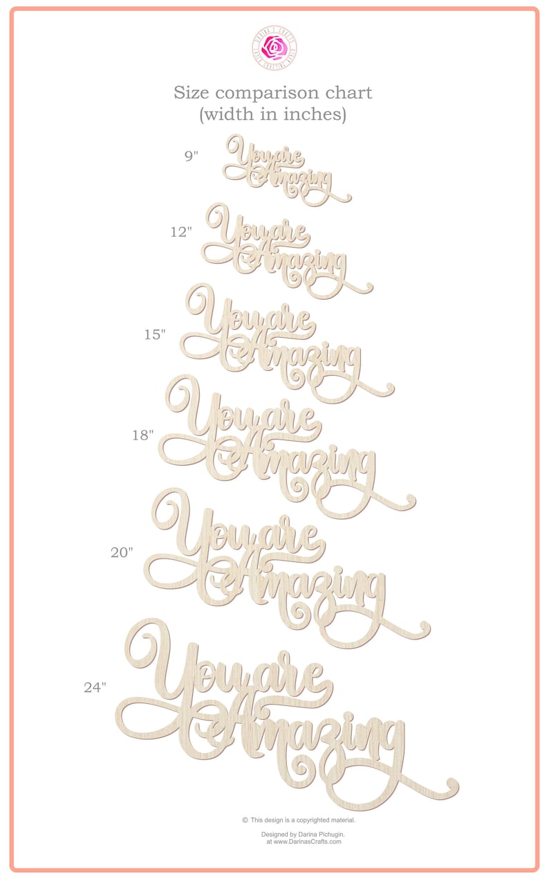 You Are Amazing Wood Cutout Custom Wood Word Cutout | Etsy