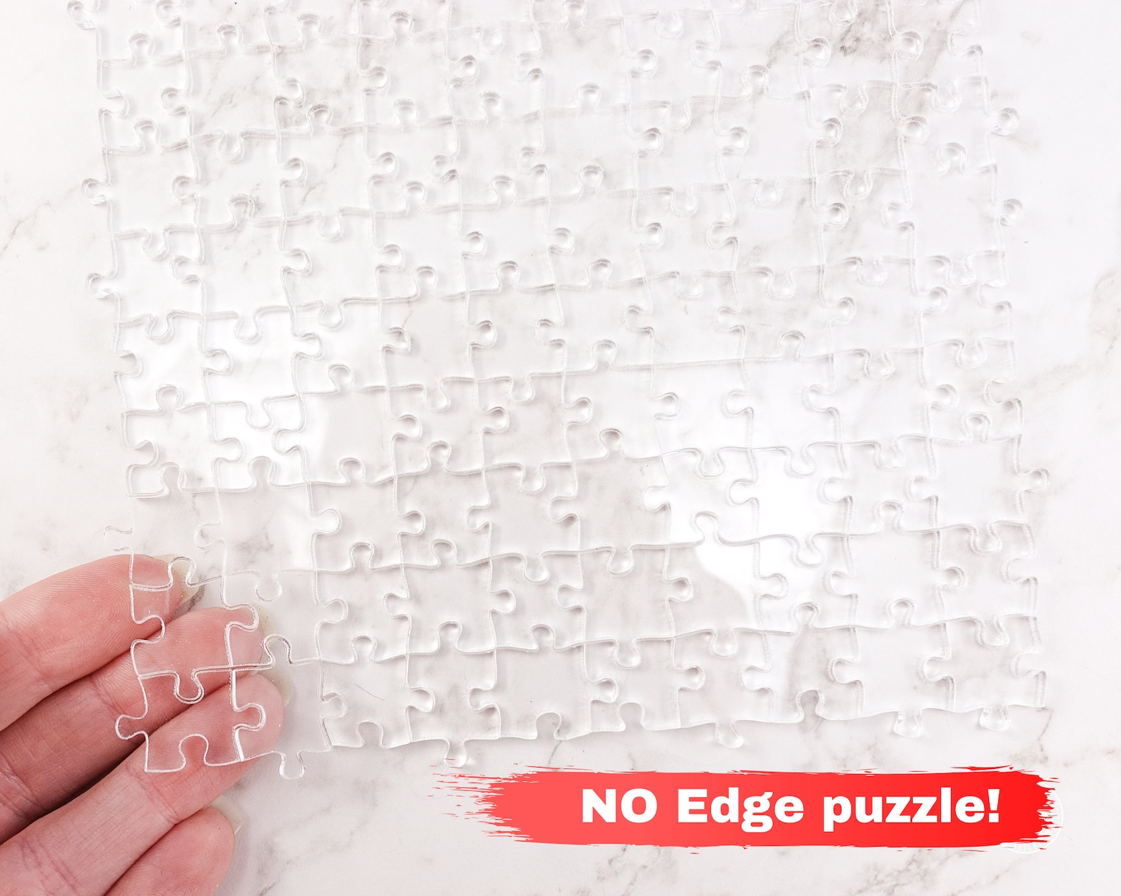 NO Edge Impossible Clear Puzzle Impossible Acrylic Jigsaw - Etsy