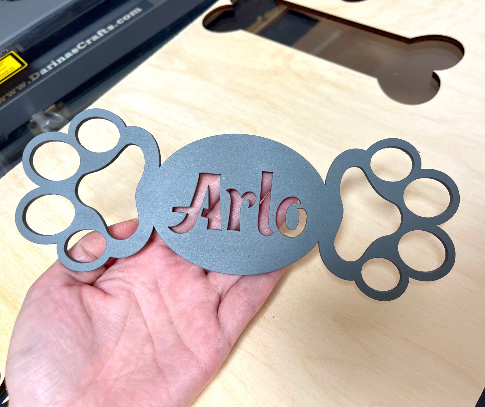 Personalized Dog Name Sign Wood Dog Name Plate Dog Name | Etsy