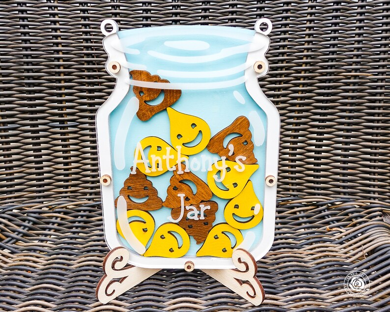 Potty Training Jar Personalized Rewards Jar Custom Toilet - Etsy