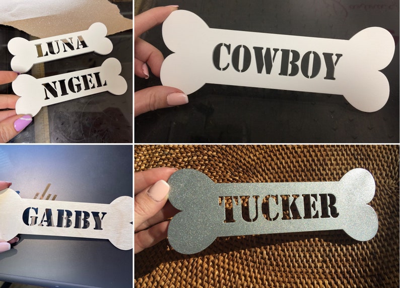 Personalized Dog Name Sign Wood Dog Name Plate Dog Name | Etsy