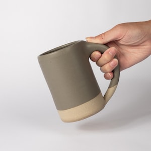 Handmade Ceramic Mug, Ceramic Mug, Neutral Pottery Mug, Neutral Modern ...