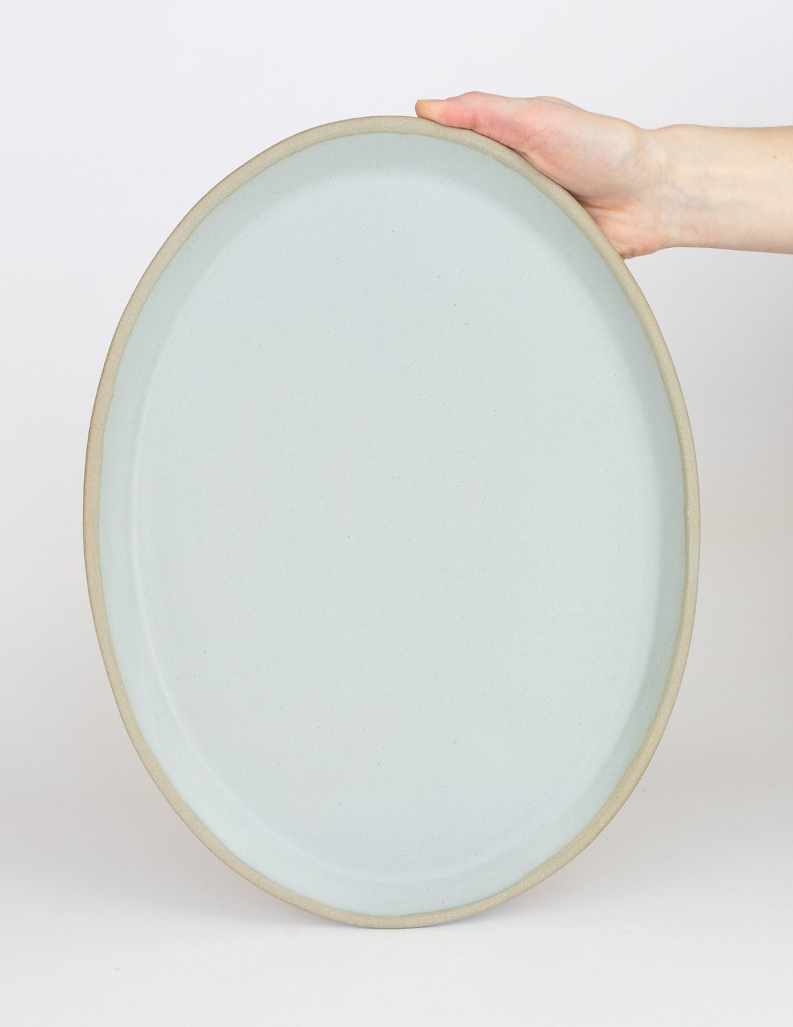 Blue Ceramic Platter, Light Blue Tray, Ceramic Tray, Ceramic Serving ...